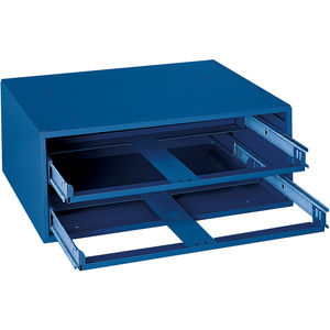 15-1/4"W x 12-5/8"D x 6-1/4"H Blue 2 Drawer Small Scoop Compartment ...