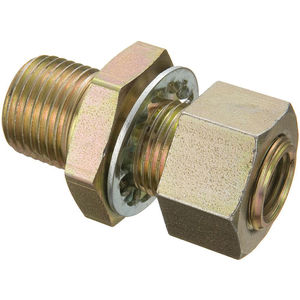 1/2" Male NPT x 1/4" Female NPT Steel Bulkhead Adapter | Fastenal