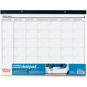 17"x22" Undated Calendar Desk Pad | Fastenal