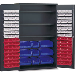 48"W x 24"D x 78"H Gray 137 Bin VARI-TUFF High Capacity - Flush Door ...