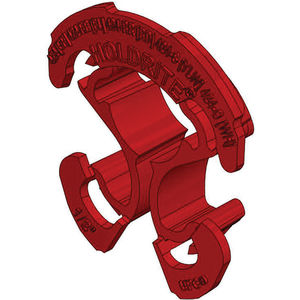 1/2" Red (Hot Water) Holdrite® Insert for Metal Studs (Integrates with ...