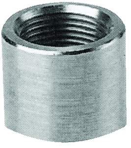 2" NPT Class 150 Sch 40 Black Merchant Steel Half Coupling (Domestic ...