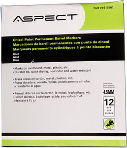 Blue Chisel Tip Aspect® Permanent Marker | Fastenal