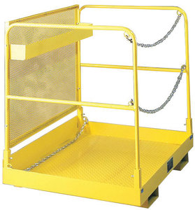 48"W x 40"L 1000lb Double Safety Chain Forklift Aerial Platform | Fastenal