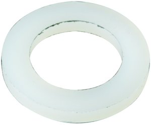#10 x 0.375" OD Grade 6/6 Natural Nylon General Purpose Flat Washer ...
